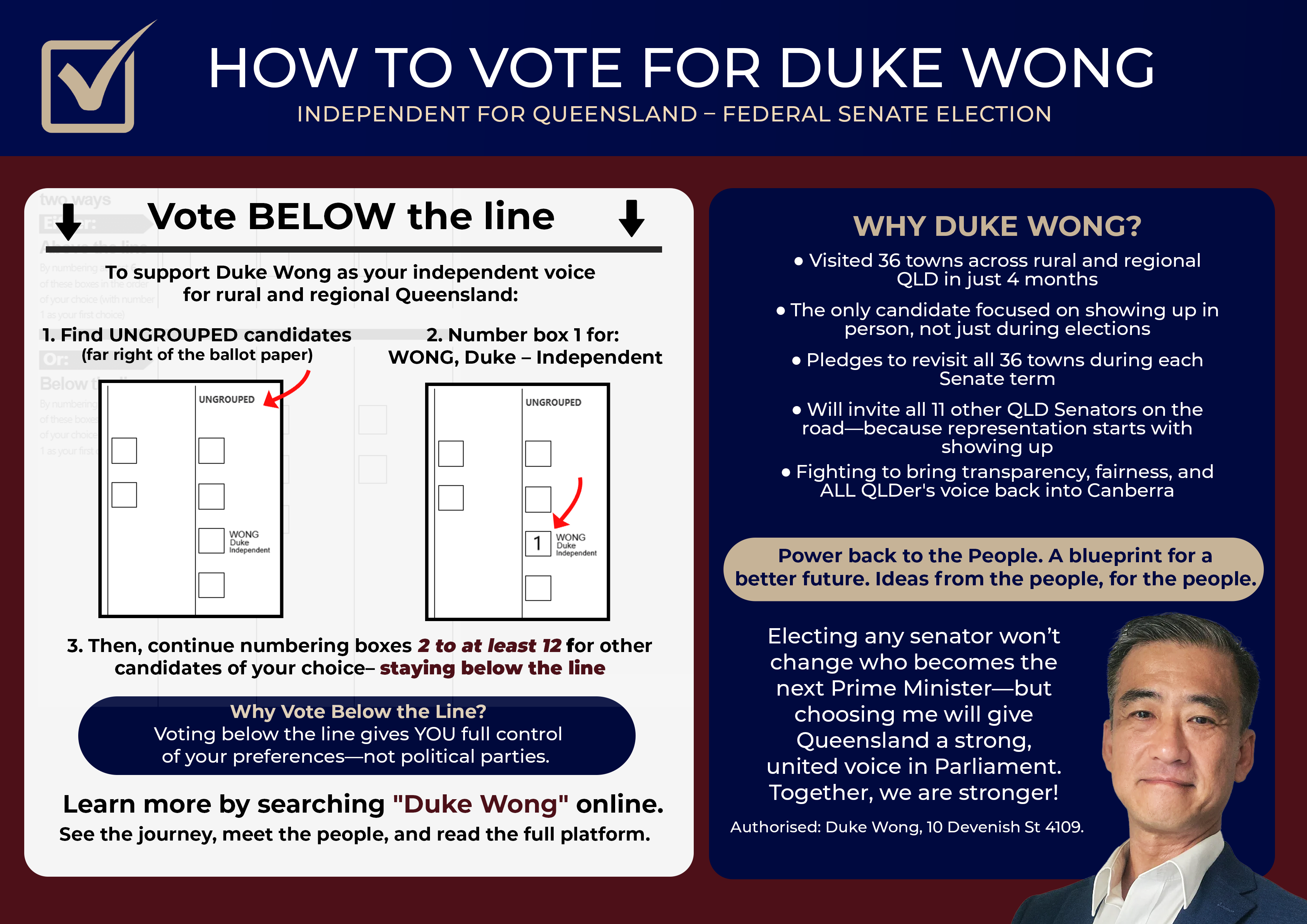 Duke Wong for Federal Senate